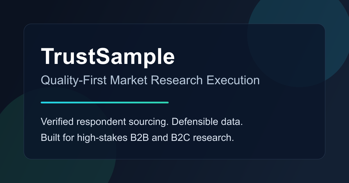 Premium Survey Sampling & Market Research Execution Partner